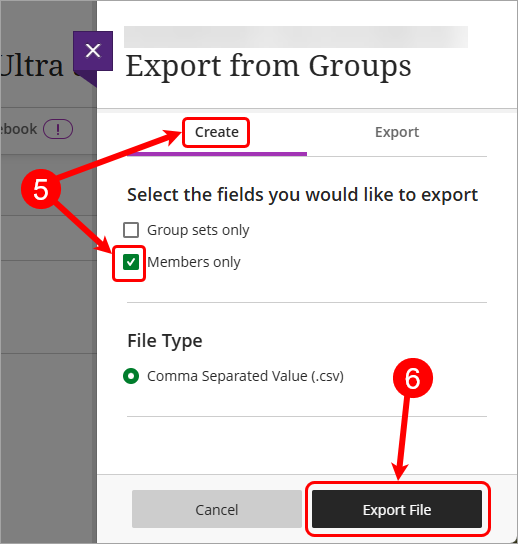 Export Groups and Group Members List (Ultra) - eLearning - University of Queensland